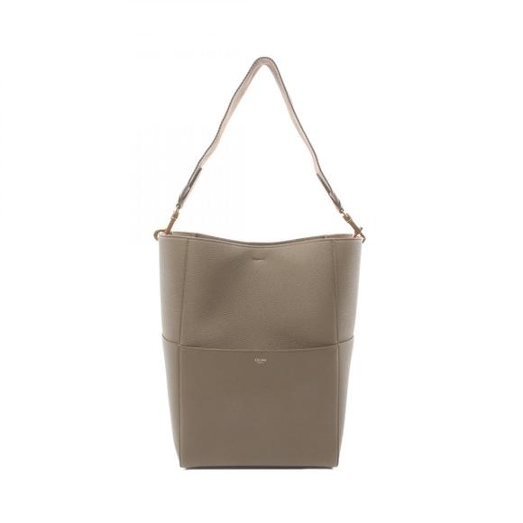 Celine | Bags | Celine Sangle Leather Bucket Shoulder Bag Brown | Poshmark